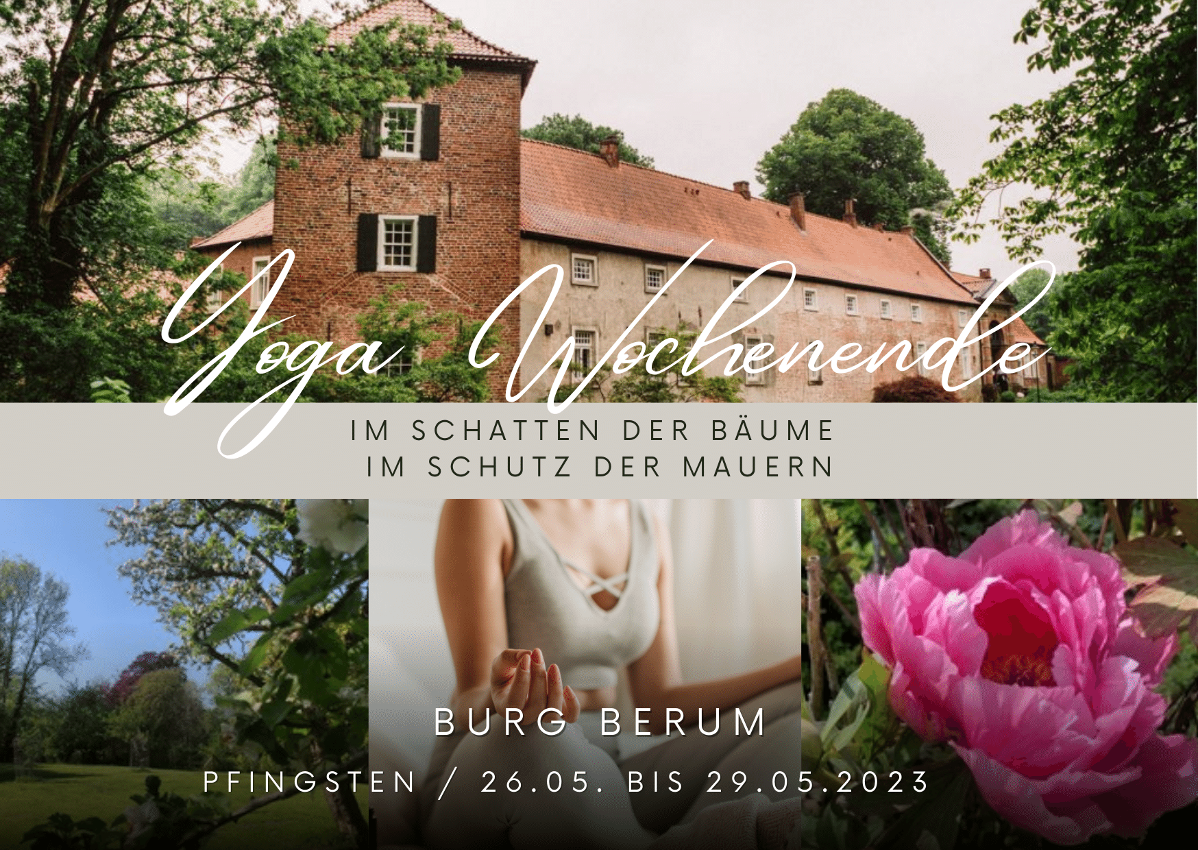 Ein Yogawochenende in der Burg Berum zu Pfingsten